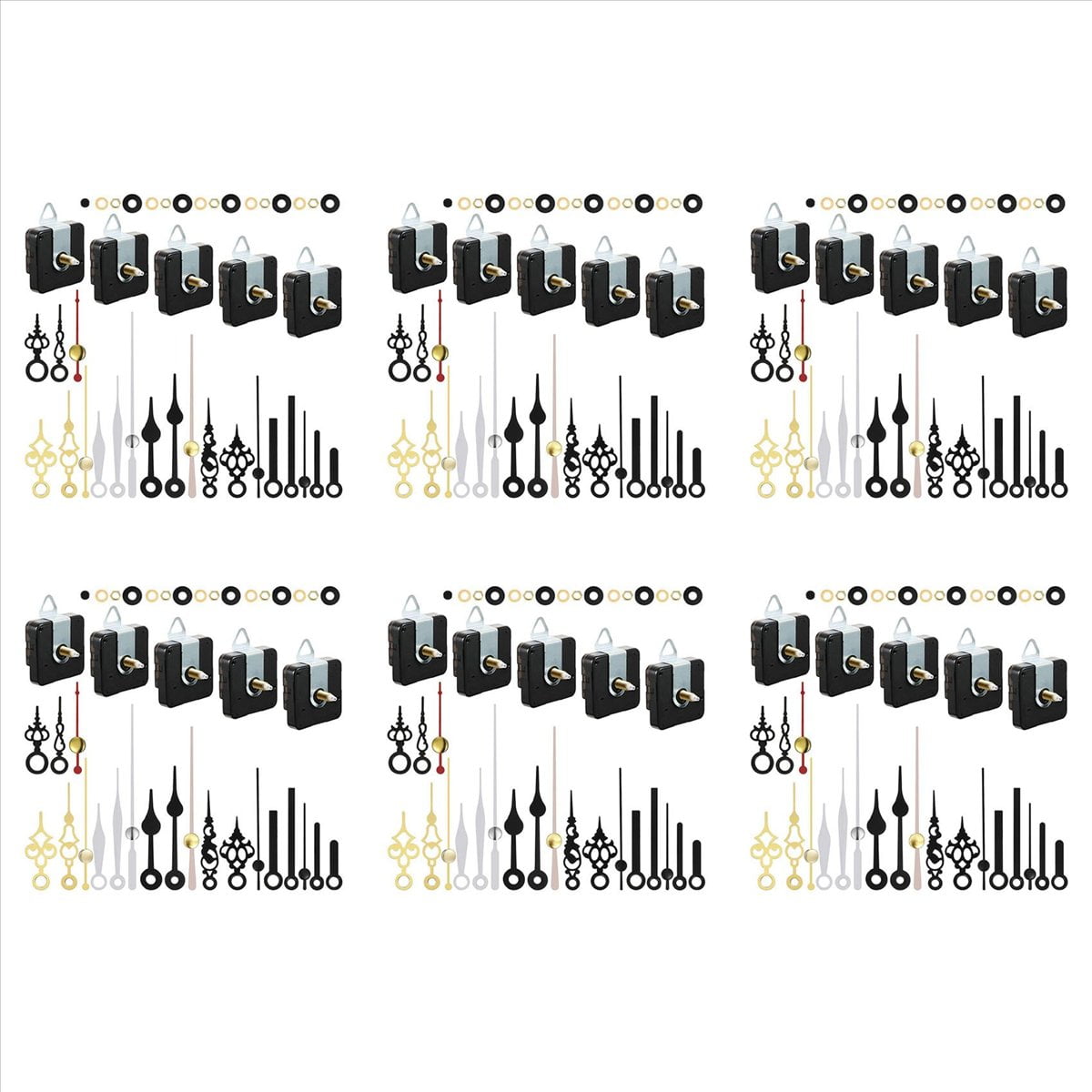 Click here for Unbranded 30 Pcs Clock Movement Mechanism Parts Si... prices