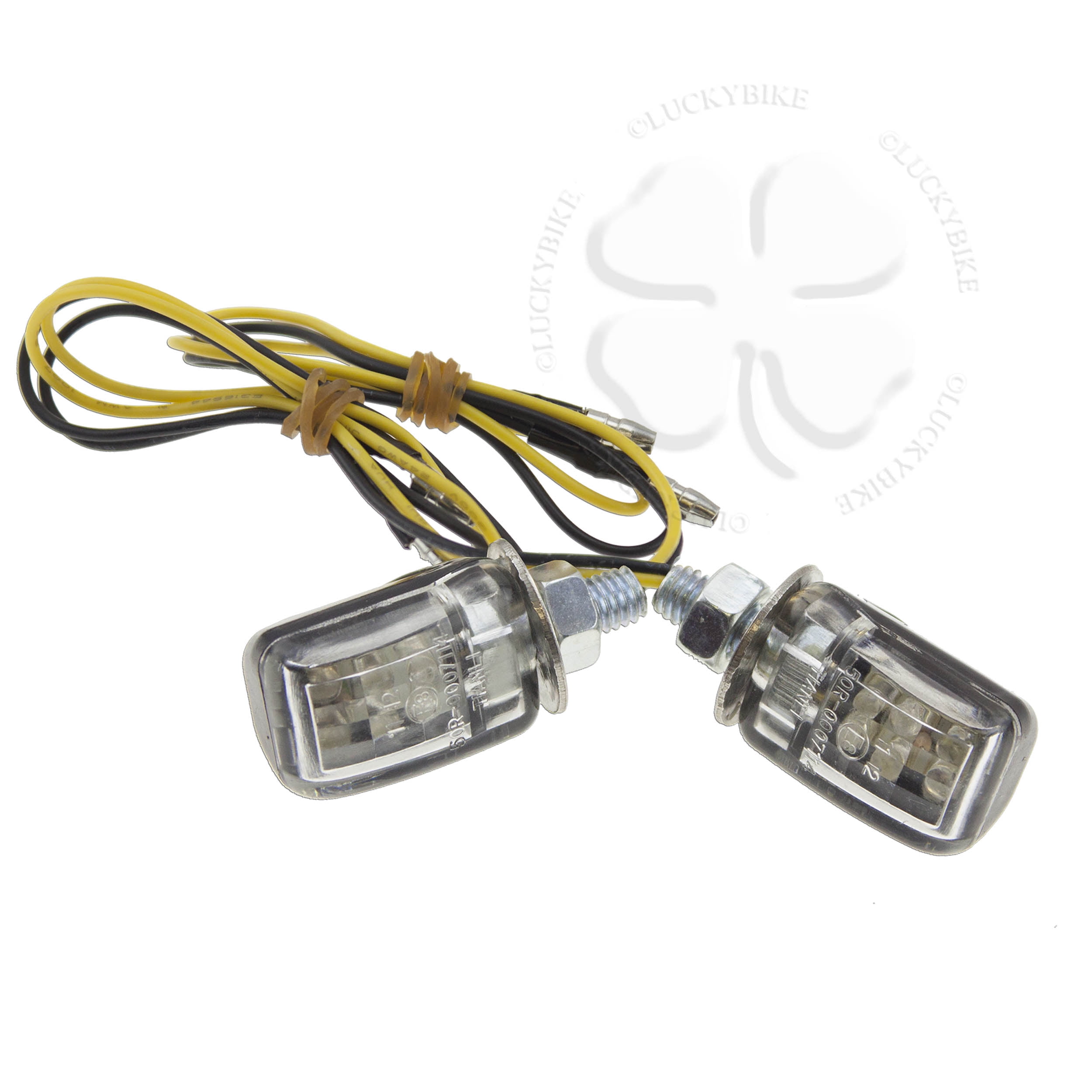 Chrome Iroquois Motorcycle Micro LED Turn Signals Suzuki Honda Kawasaki ...