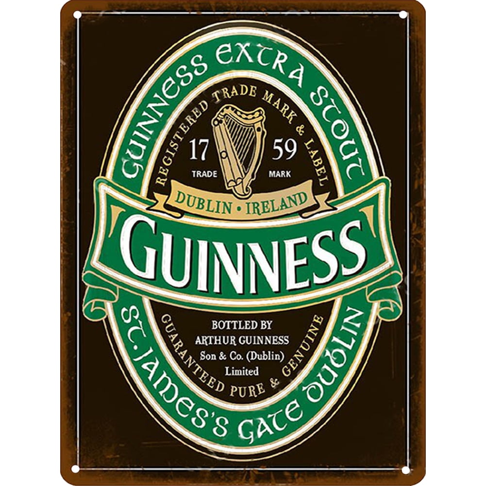 Hojalata Rectangular 30*40cm Plano Serie Bodegones Guinness | Walmart ...