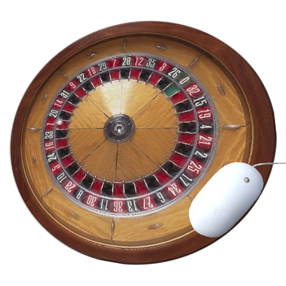 KuzmarK Round Mousepad / Hot Pad / Trivet - Roulette Wheel - Walmart.com