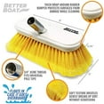 Better Boat Deck Brush 8" Soft Bristle Head Scrub with Bumper - Walmart.com