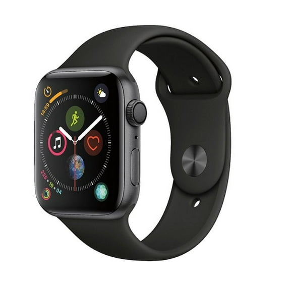 Open Box Apple Watch Gen 4 Series 4 44mm Space Gray Aluminum - Black ...