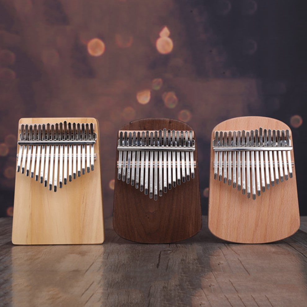 Finger Thumb Piano Pocket Size Keyboard Marimba Wood Musical Instrument ...