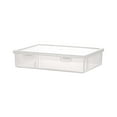 Vacemry 3Pcs Document Storage Box, Clear Plastic File Organizer for ...