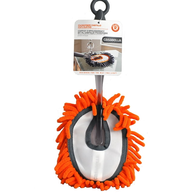 Casabella Microfiber Chenille Mini Duster Orange - Walmart.com