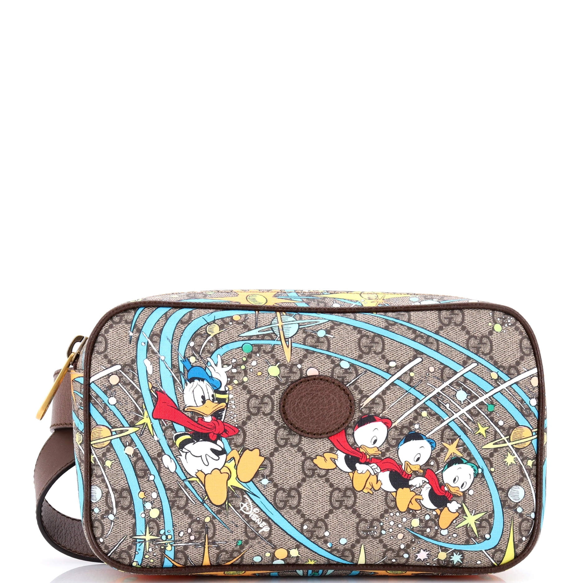 Pre-Owned Disney Donald Duck Belt Bag Printed GG Coated Canvas By Rebag ...