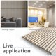 Art3d 4-Piece 3D Fluted Acoustic Wood Wall Panels，Sound Absorbing Decor ...