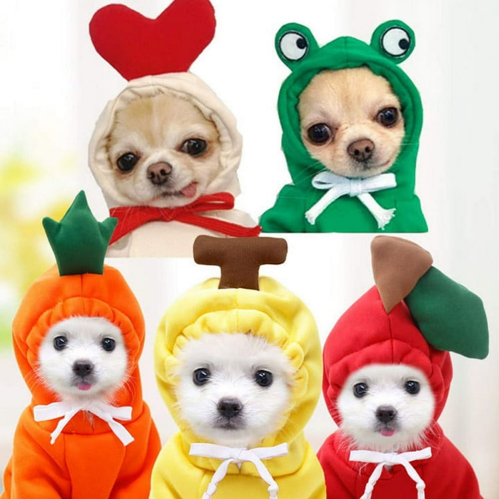 Click here for Generic Cute Fruit Dog Clothes For Small Dogs Hood... prices