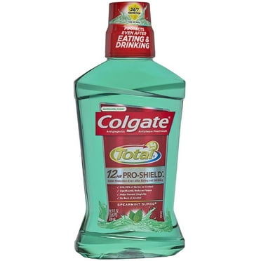 Colgate Total 12HR Pro-Shield Mouthwash, Spearmint Surge Flavor ...