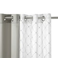 Better Homes & Gardens Silver Embroidered Lattice Sheer & Twill Weave 4 ...