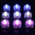 BalsaCircle 12 Pieces Purple LED Small Submersible Lights Vases Party ...