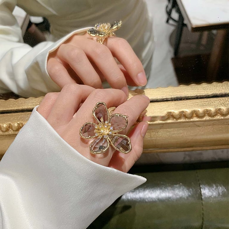 Fashion Flower Rings