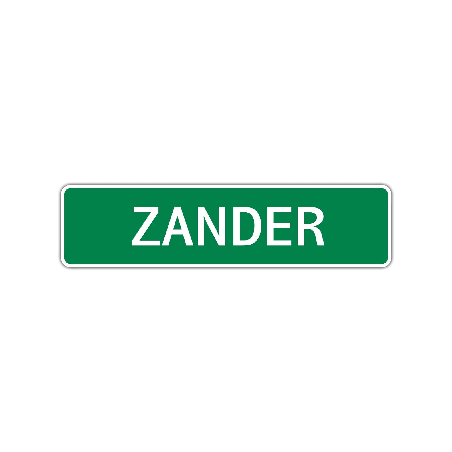 Zander Boys Children Name Indoor Outdoor Letter Printed Label Wall ...