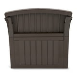 Suncast 31-Gallon Indoor & Outdoor Storage Patio Bench Chair, Java (4 ...