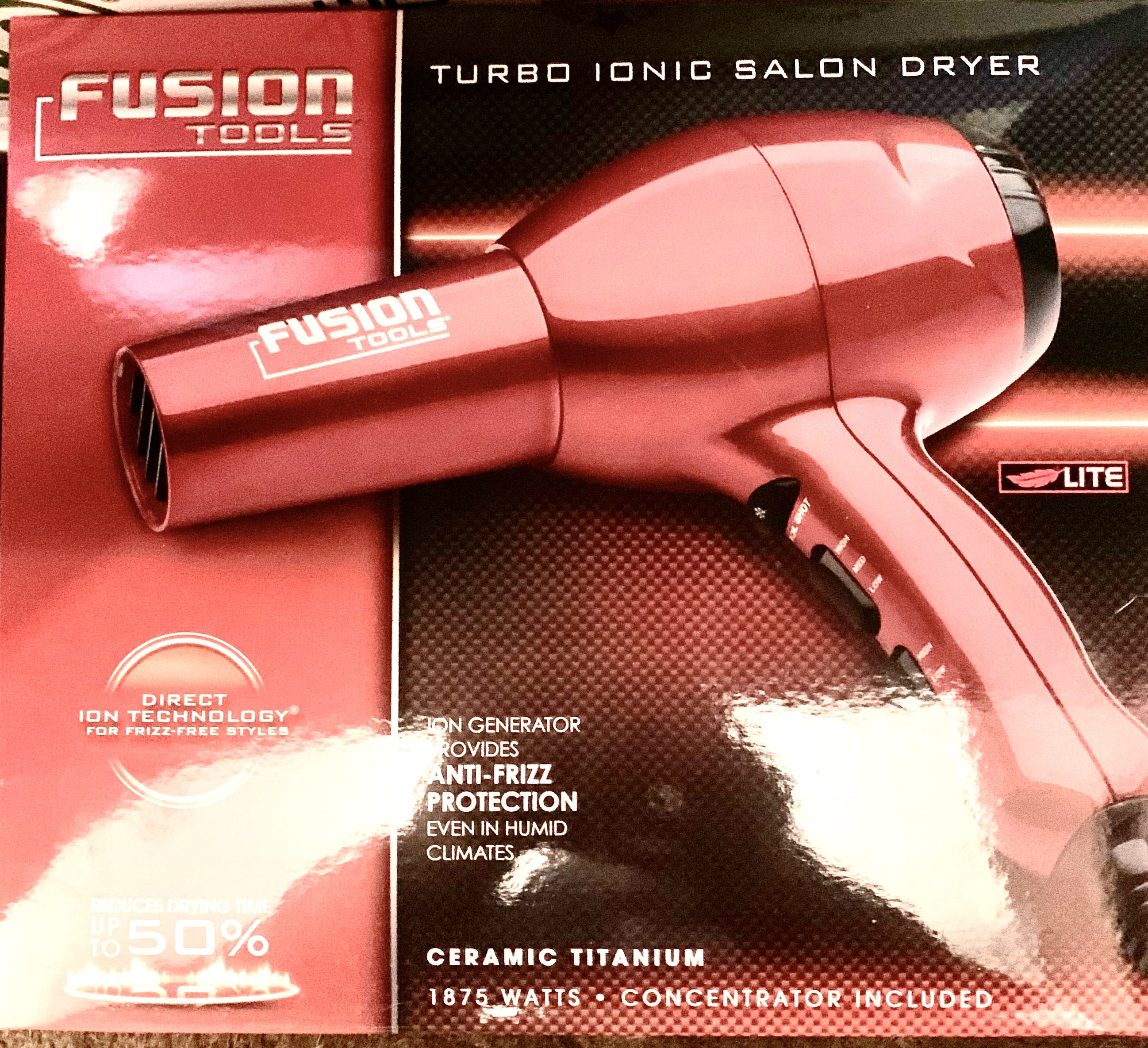 Fusion Tools Turbo Ionic Salon Dryer 1875 Watts - Walmart.com