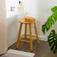 Better Homes & Gardens Round 18 in High Backless Bamboo Stool/Adult ...