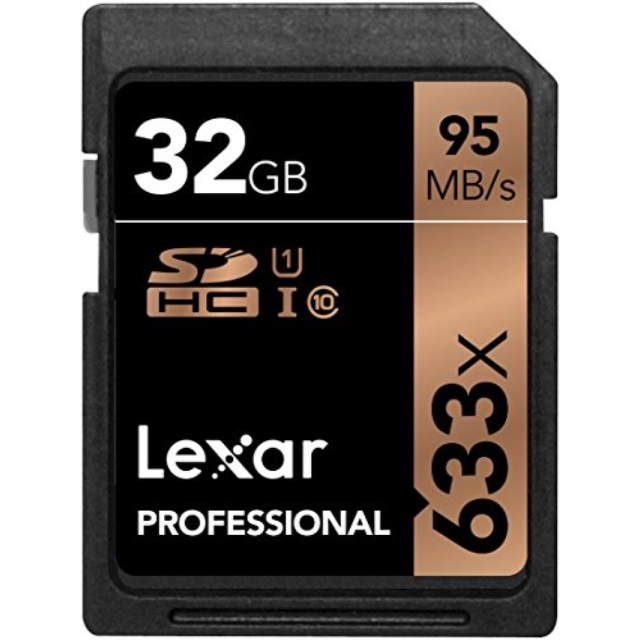 lexar professional 633x 32gb sdhc uhs-i/u1 card - lsd32gcb1nl6332 (2 ...