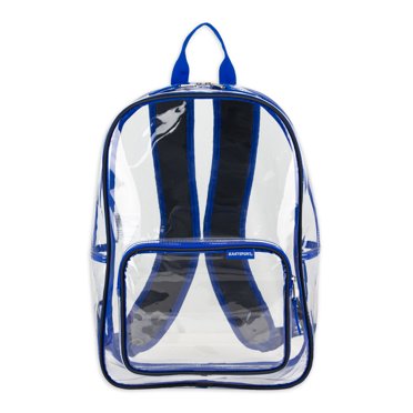 Eastsport Unisex Multi-Purpose Clear Backpack with Front Pocket and ...