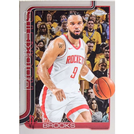 2025-26 TOPPS CHROME #70 DILLON BROOKS HOUSTON ROCKETS - Walmart.com