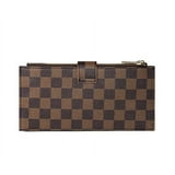 Daisy Rose Large PU Leather Checkered Wallet Clutch - RFID Blocking ...