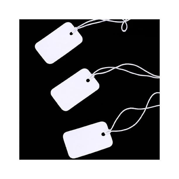 keepw 90 Pieces Marking Hang Tags Display Label with Elastic String ...