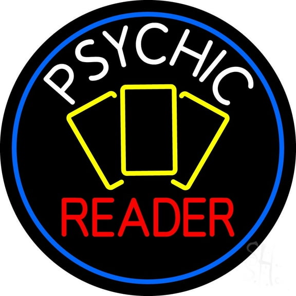 Red Reader Advisor And White Palm Blue Border LED Neon Sign 18 X 18 ...