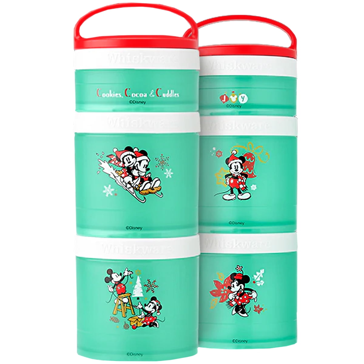 Whiskware Disney Stackable Snack Pack Containers - Mickey & Minnie ...