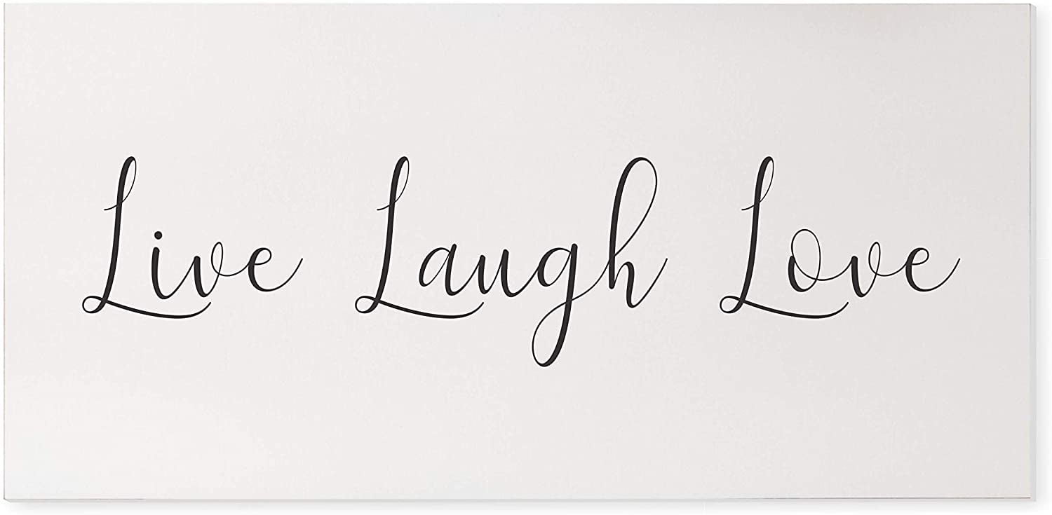 Live Laugh Love Wood Wall Sign 11x22 - Walmart.com