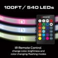 Monster LED 100ft Multicolor Light Strip, Indoor Locations, Bedrooms ...