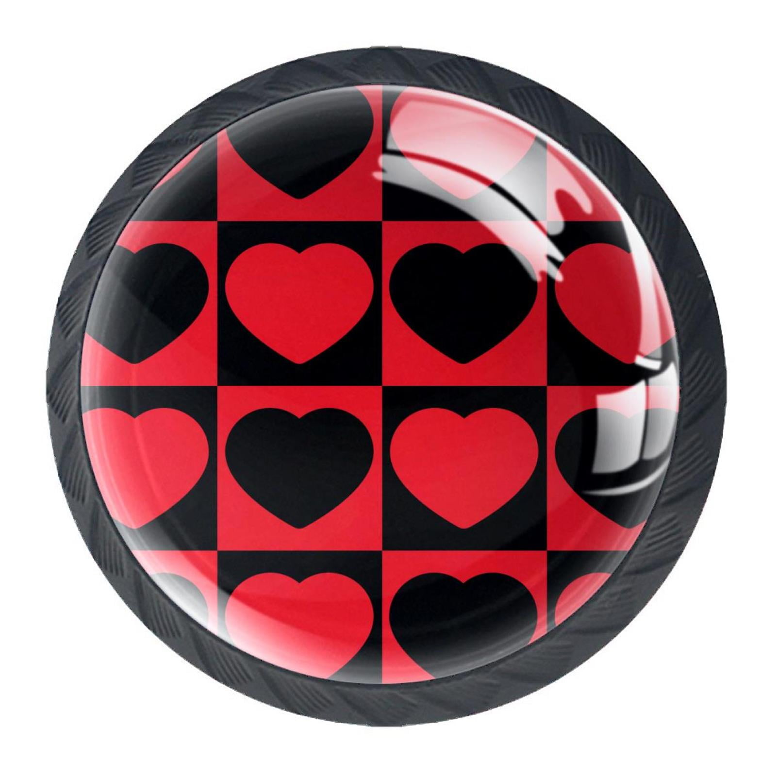 4 Pcs Love Heart Knobs for Kitchen Cabinet Cupboard Dresser Bookcase ...