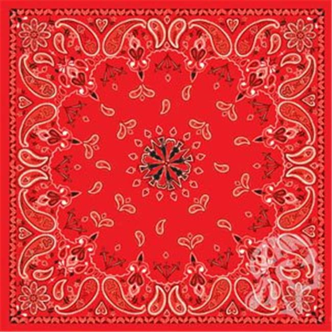 Click here for Bandana Bandannas Sold In 12s B003 Red Paisley prices