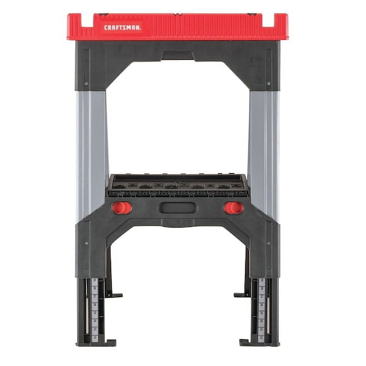 Channellock Steel Adjustable Sawhorse 39 1 4 to 45 3 4 In. L Height Adjustable Metal Walmart
