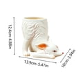 YuanGuangQ Resin Animal Shaped Flower Pot For Garden, Outdoor Courtyard ...