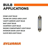 Sylvania 6411 White LED Automotive Mini Bulb, 1 Pack, Compatible with ...