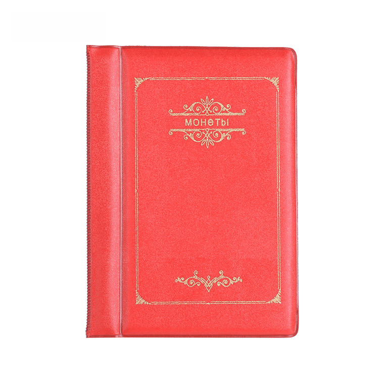 Libro de monedas pequeño en línea con cuadrícula vertical de PVC de 120 ...