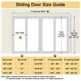 144'' x 80'' Bypass Sliding Closet Door, 3 Panel Solid Core & White ...