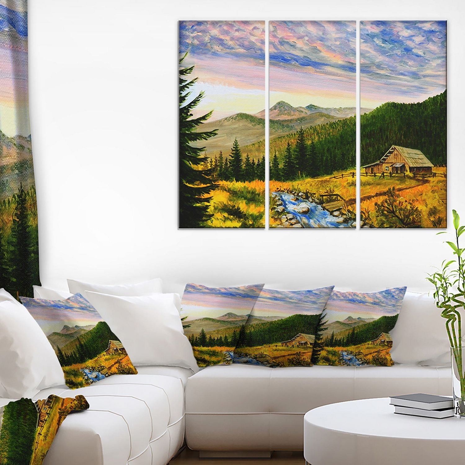 Click here for Designart Design Art Sunset In Mountains Canvas Pr... prices