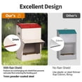 Automatic Dog Feeder Large Breed, 50 LB Capacity Outdoor Pet Food ...