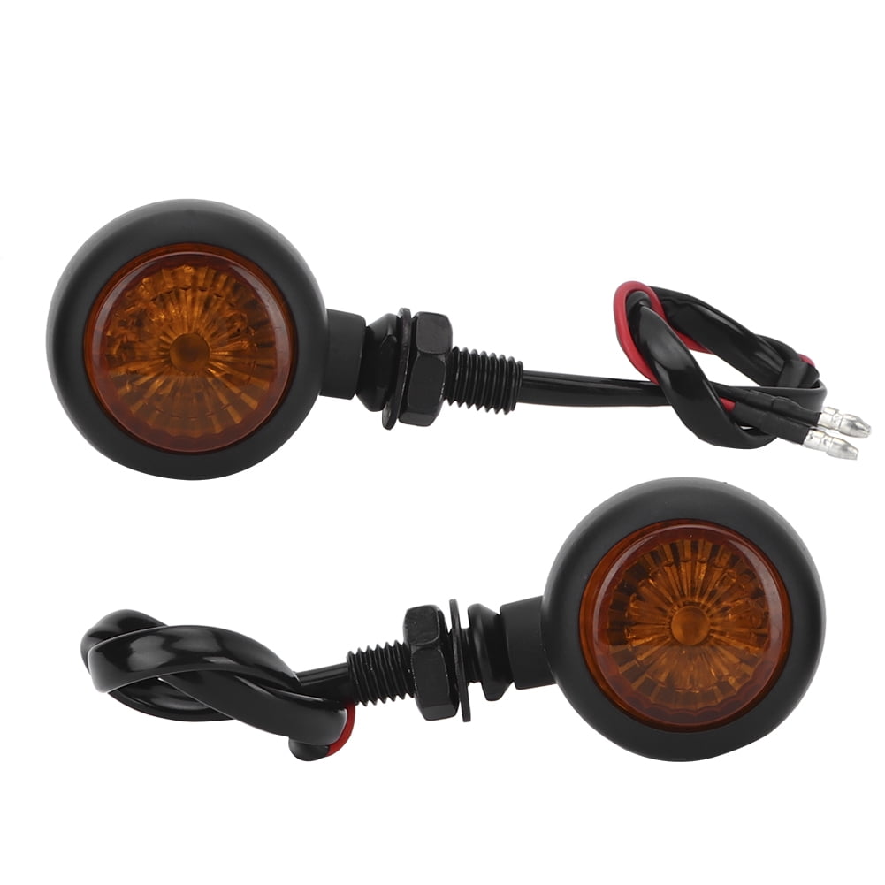 Pair of Vintage Motorcycle Turn Signal Light Steering Lamp Indicator ...
