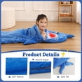 SUMMIT - Kids Sleeping Bag, Plush Toddler Slumber Bag 2-in-1 Pillow ...