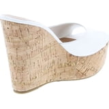 BAMBOO Women's Clear Band Platform Wedge Slide - Walmart.com