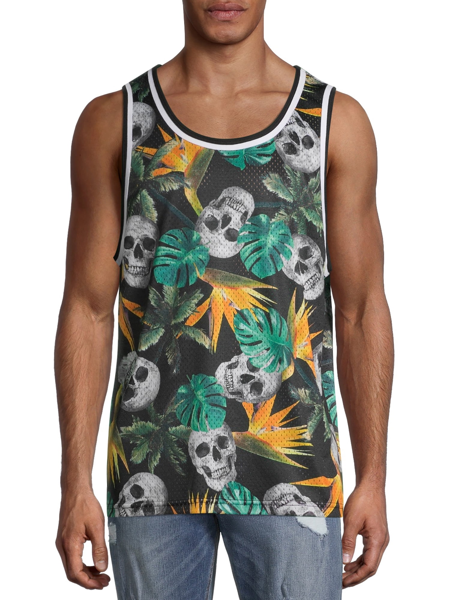 No Boundaries Men's and Big Men's Mesh Tank, Available Up to Size 3XL ...