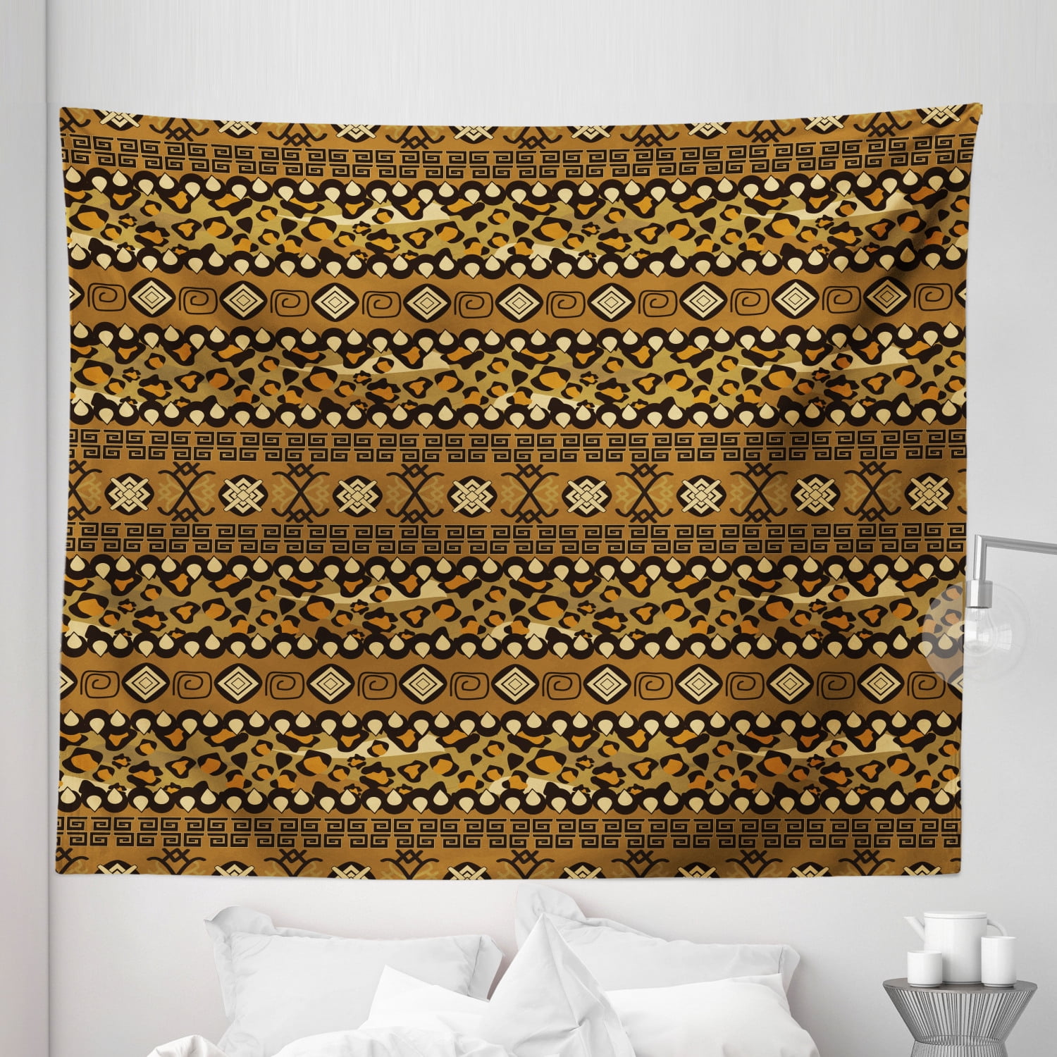 Zambia Tapestry, Wild Tropical Animal Camouflage Skin Pattern Bohemian ...