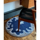 Premium, Round Handmade Rug with Unique Pattern made with High Quality ...