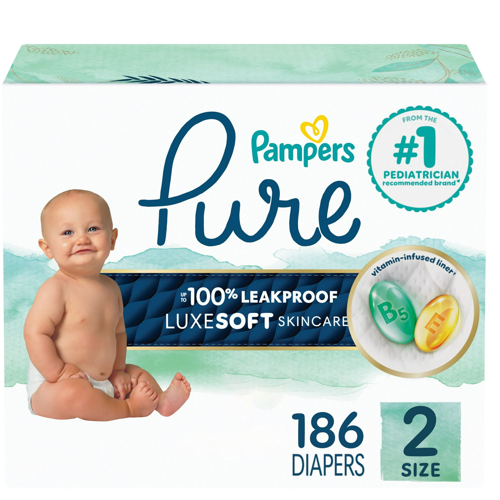 Click here for Pampers Pure Baby Diapers  Size 2 (12-18 Lbs)  186... prices
