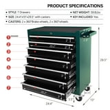Rolling Tool Chest with 7-Drawer Tool Box with Wheels Multifunctional Tool Cart Mechanic Tool ...