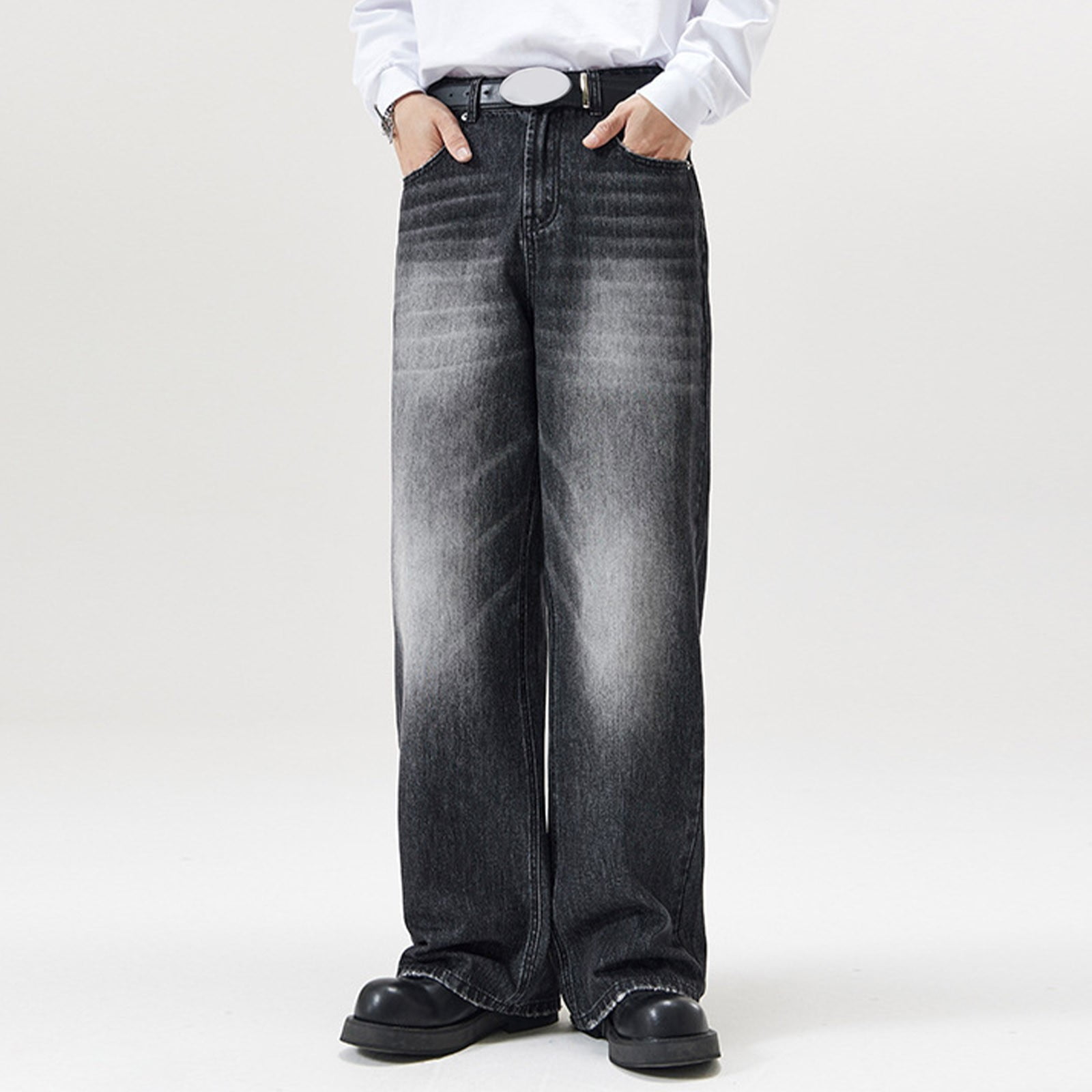 Click here for Conairie Baggy Jeans For Men Straight Leg Comforta... prices