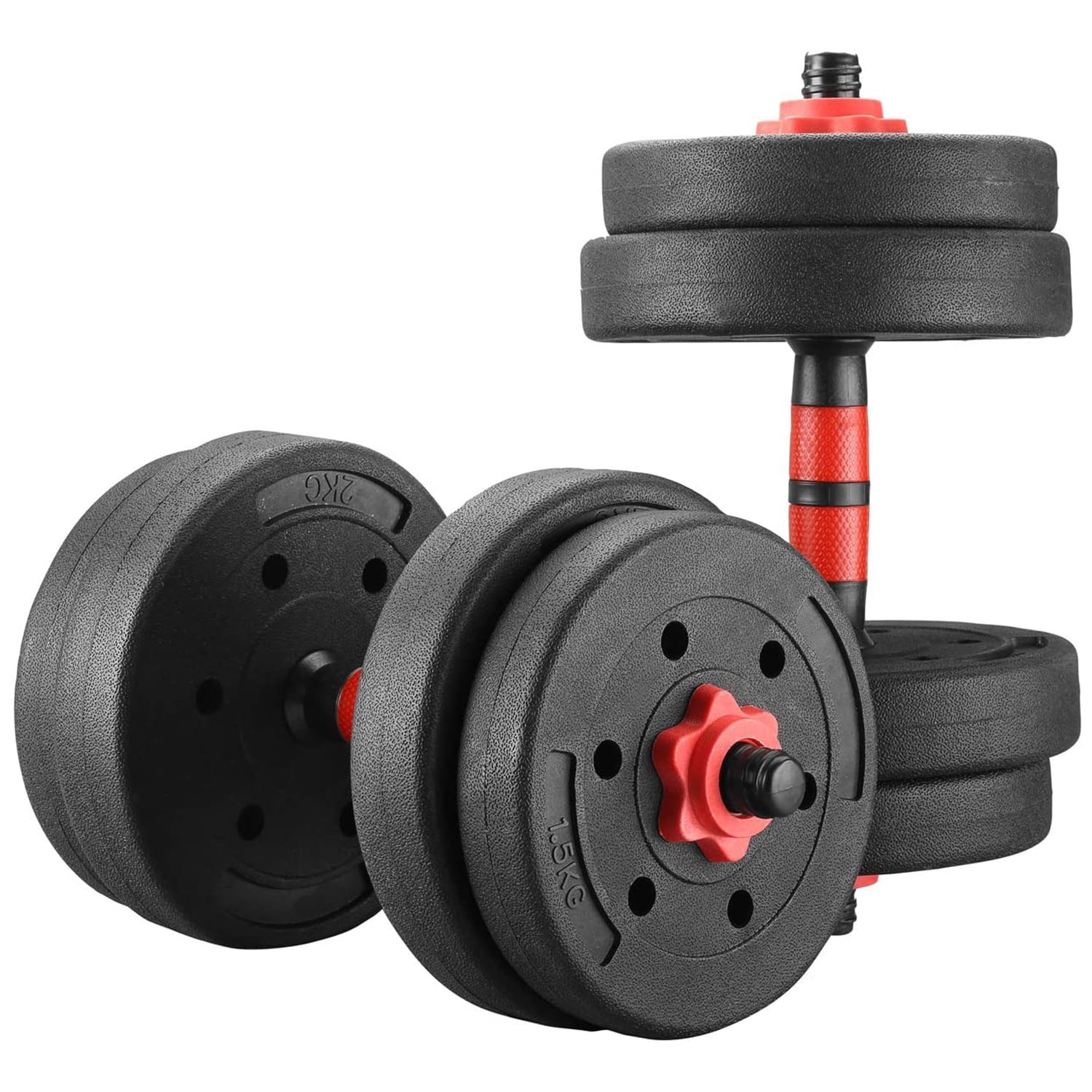 Ainfox Exercise Dumbbells Set, Adjustable Weight 22, 33, 44, 55, 66 ...