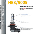 9005(HB3)Halogen 12V 60W Super Bright Upgrade Headlight Bulb – Pack of 2 - Walmart.com