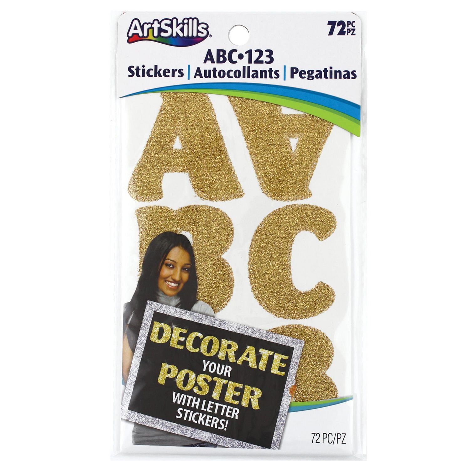 Click here for Artskills Gold Glitter Letter Stickers M prices